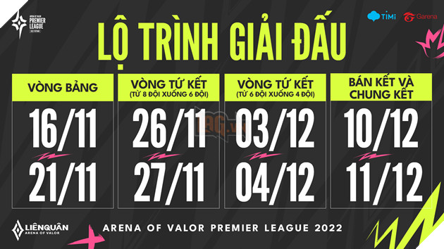 Arena of Valor Premier League (APL 2022) sẽ chính thức khởi tranh tại TP.HCM từ 16 tháng 11