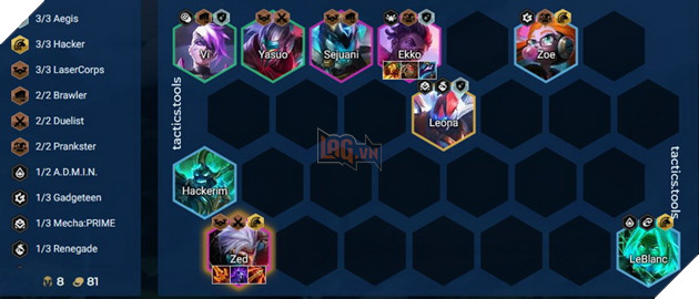 DTCL Mùa 8: Hướng dẫn Top đội hình Tin Tặc kẹp Zed mạnh nhất Rank Kim Cương 12.23b