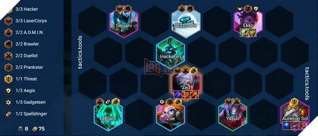 DTCL Mùa 8: Hướng dẫn Top đội hình Tin Tặc kẹp Zed mạnh nhất Rank Kim Cương 12.23b